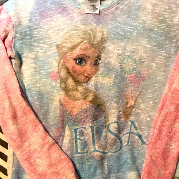 Disney | Shirts & Tops | Pretty Frozen Elsa Sweater | Poshmark